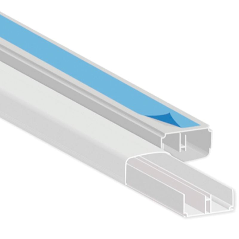 CABLE CANAL ELECTROCANALETA DE PVC BLANCA – Costa Steel