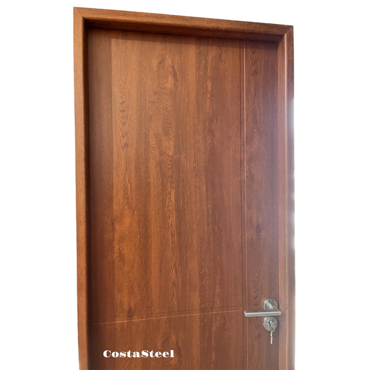 Puerta de Mdf modelo recto Marrón – Costa Steel